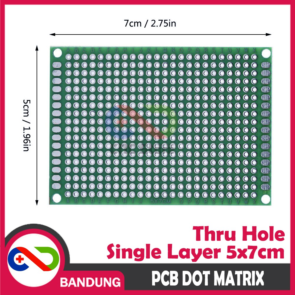 Jual PCB Dot Matrix Thru Hole Single & Double Layer | PCB Lubang Bolong ...