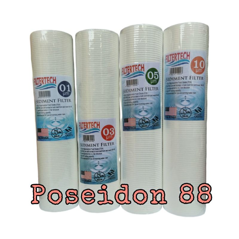 Jual Catridge Filter Air / Sediment / Water Filter 10 inch - Filtertech ...