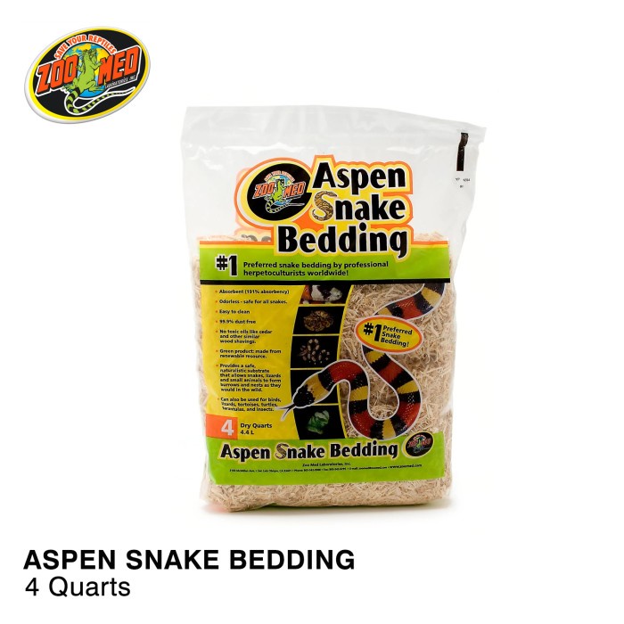 Jual ZOOMED ASPEN SNAKE BEDDING SUBSTRATE ULAR 4.4 LITER PYTHON HOG ...