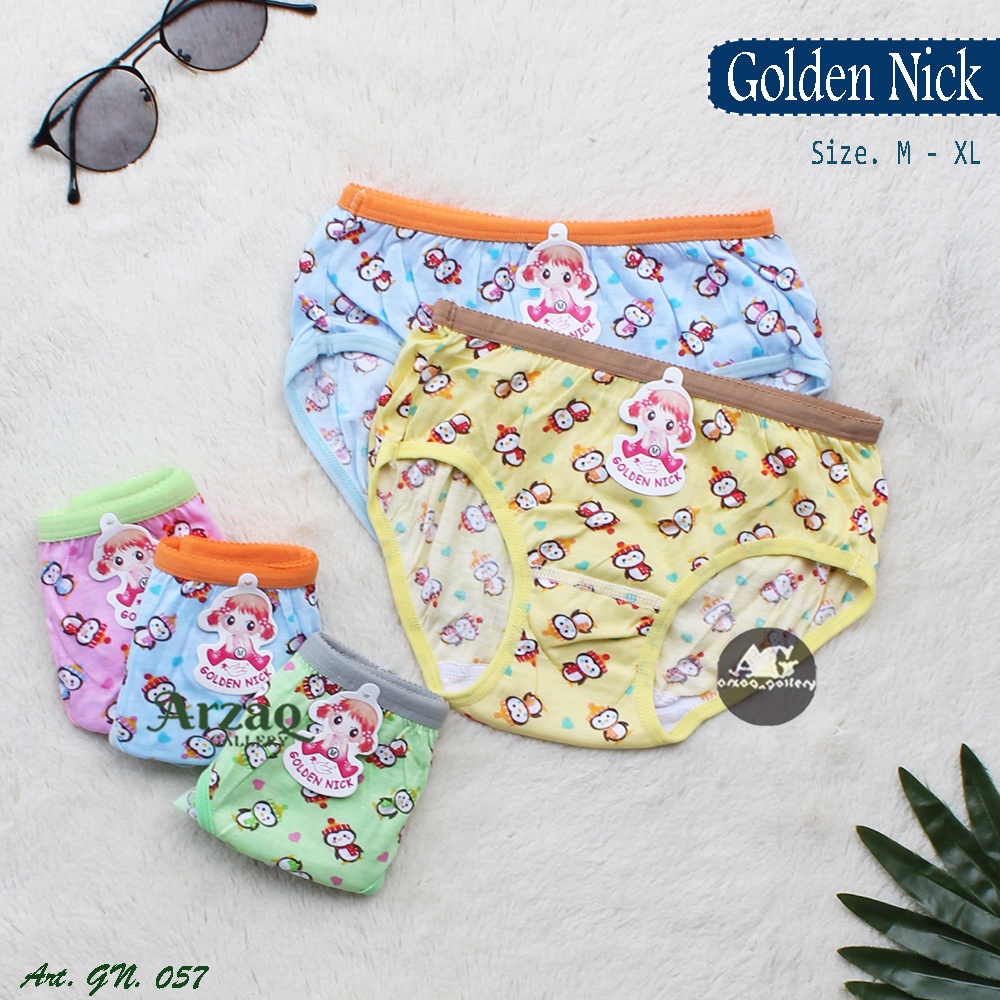 Jual ( 6pc ) CD Golden Nick 057 | Celana Dalam Anak Motif Full Print ...