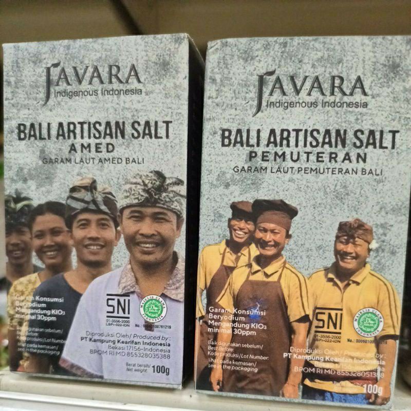 Jual JAVARA GARAM LAUT AMED/PEMUTERAN ARTISAN SEA SALT 100 GR ASLI BALI ...