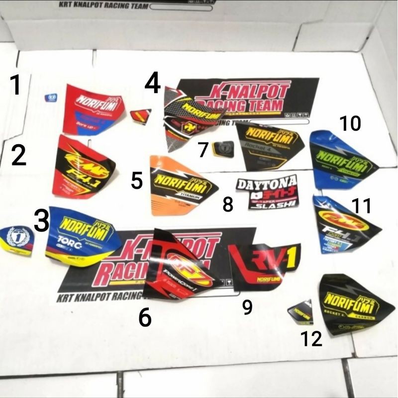 Jual Stiker Knalpot Racing Tahan Panas Norifumi Torc Rocket4 GP7 ...