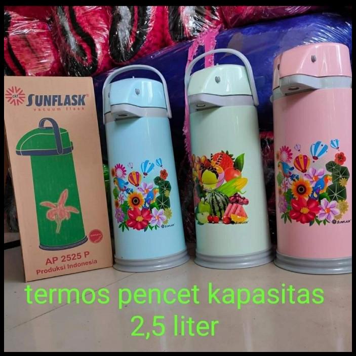 Jual Termos Pompa Air Panas / Termos Pencet Sunflask 2.5 Liter | Shopee ...