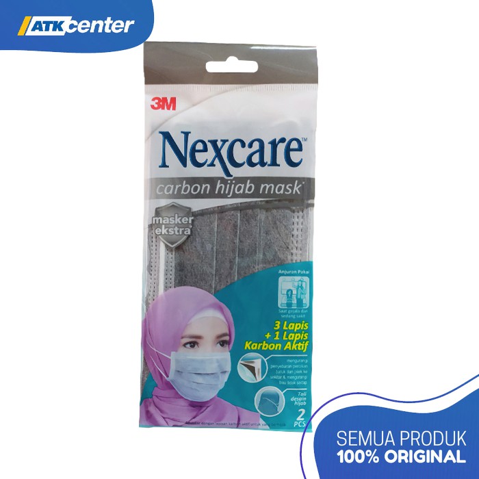 Jual Masker 3M Nexcare ME10 Carbon Hijab Mask (2 pcs) | Shopee Indonesia