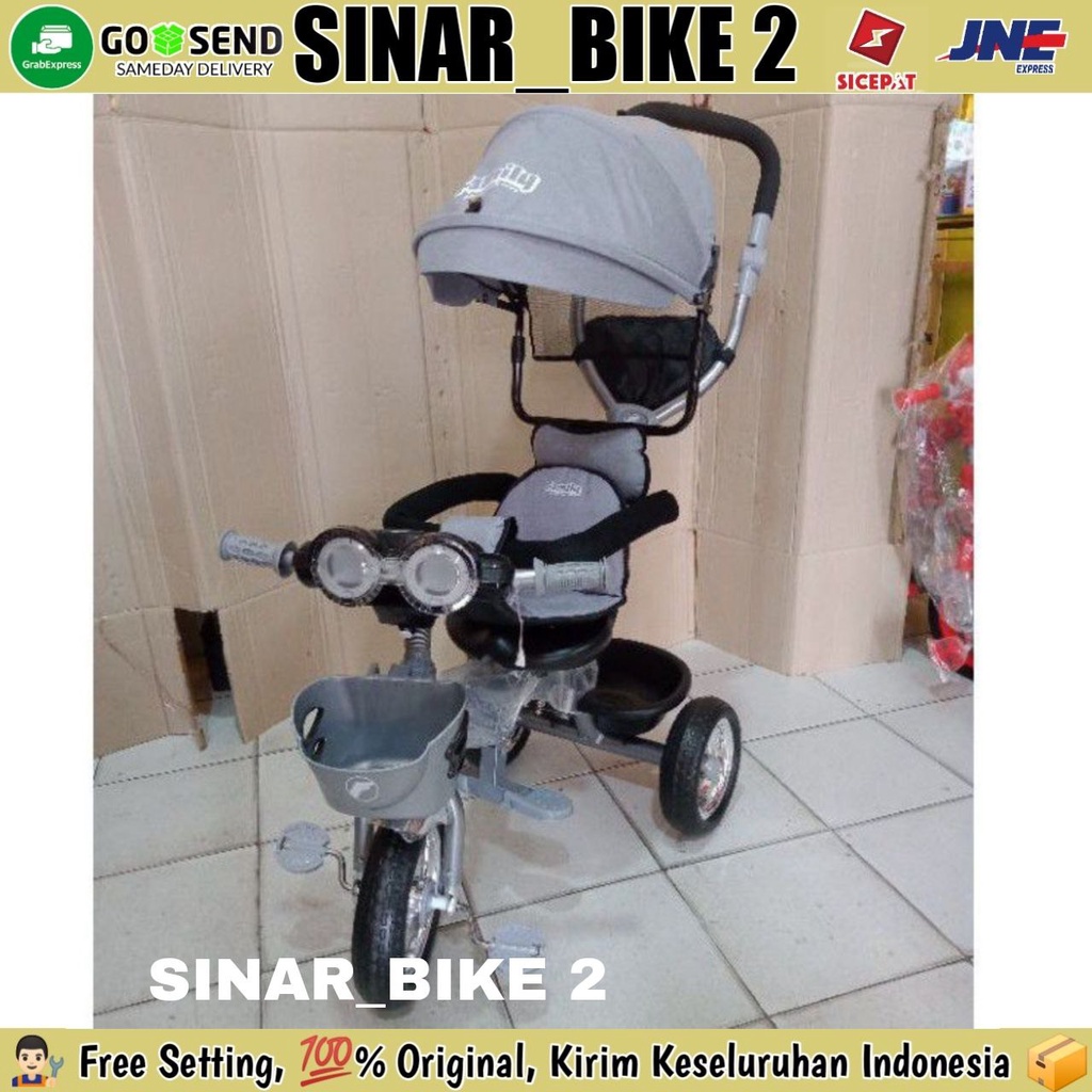 Jual Sepeda Roda Tiga 3 FAMILY ROMEO F-361,F360H Tricycle Kanopi ...