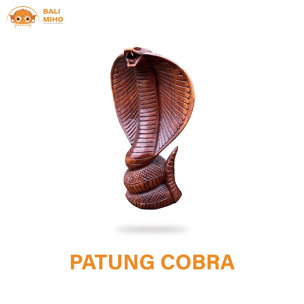 Jual Patung Ular Cobra Kayu - Patung Kobra - Patung Ular Kayu - Patung ...