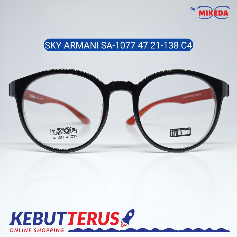 Jual Mikeda-FRAME KACAMATA SKY ARMANI SA-1077 C4 + LENSA(MINUS/CYLINDER) | Shopee Indonesia