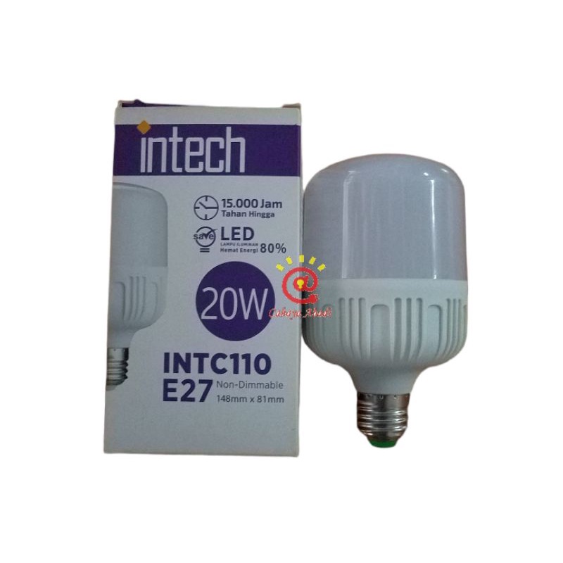 Jual Lampu Bohlam Intech 20 Watt Kuning Warm White / Bohlam Lampu Kapsul LED 20Watt | Shopee ...