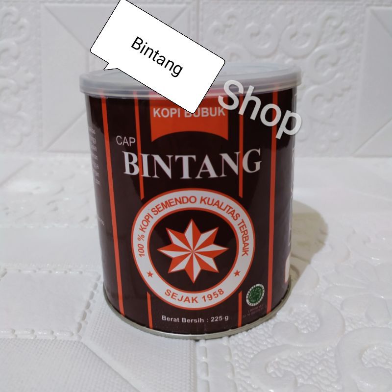 Jual Kopi Bubuk Semendo Cap Bintang Kemasan Kaleng 225gr(packing ...