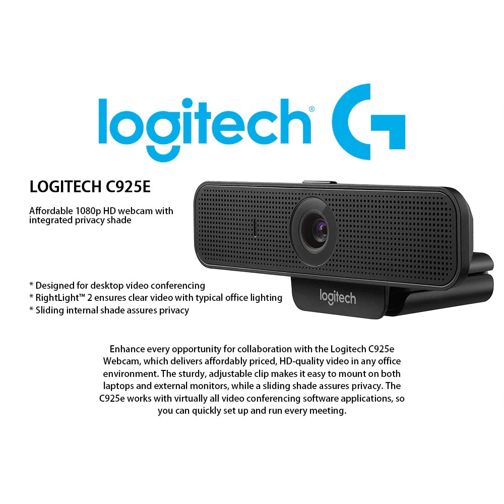 Jual WEBCAM LOGITECH C925E PRO HD 1080P | Shopee Indonesia