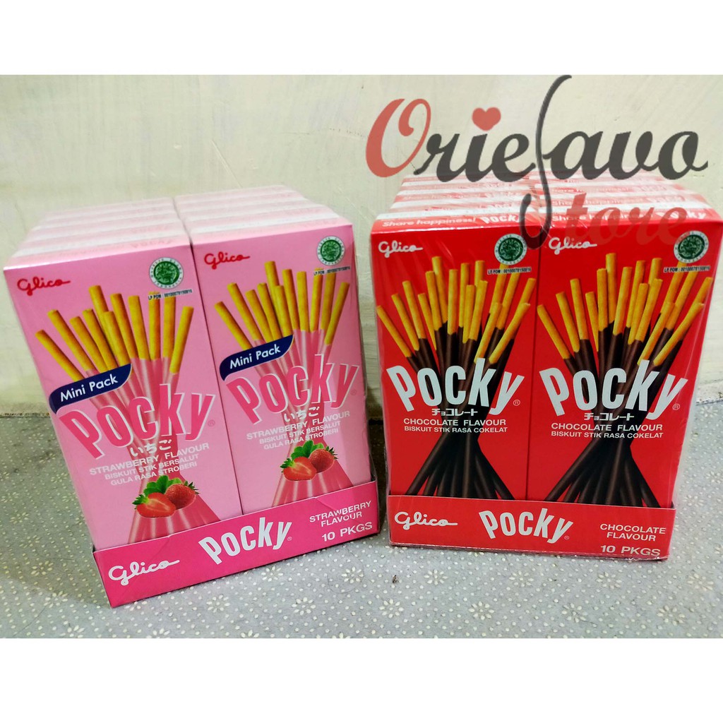Jual Pocky Mini 20 gr (Harga Perpak isi 10 pcs) | Shopee Indonesia