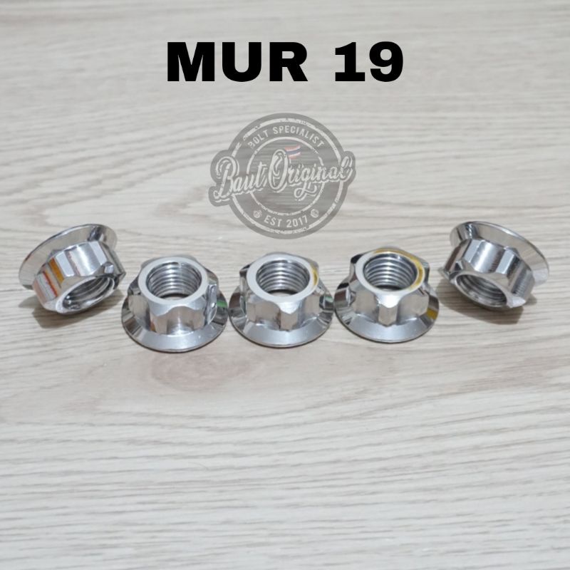 Jual mur 19 probolt silver gear new model stainless original thailand ...