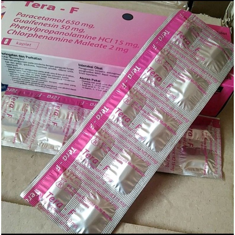Jual tera F untuk pilek hidung tersumbat demam sakit kepala | Shopee ...