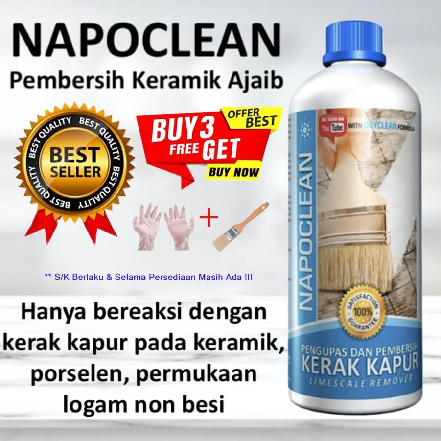 Jual Napoclean Limescale Biru 1 Liter - Pembersih Keramik Dari Noda ...