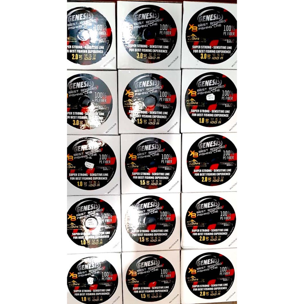 Jual PE DURAKING GENESIS X8 MULTICOLOUR CONNECTING 100 METERS | Shopee ...