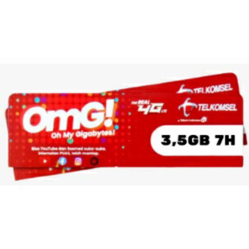 Jual VOUCHER INTERNET OMG TELKOMSEL 3,5 GB 7 HARI | Shopee Indonesia