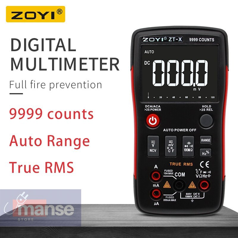 Jual ZOYI ZT-X Digital Multimeter Auto True Range RMS (EBTN Display) | Shopee Indonesia