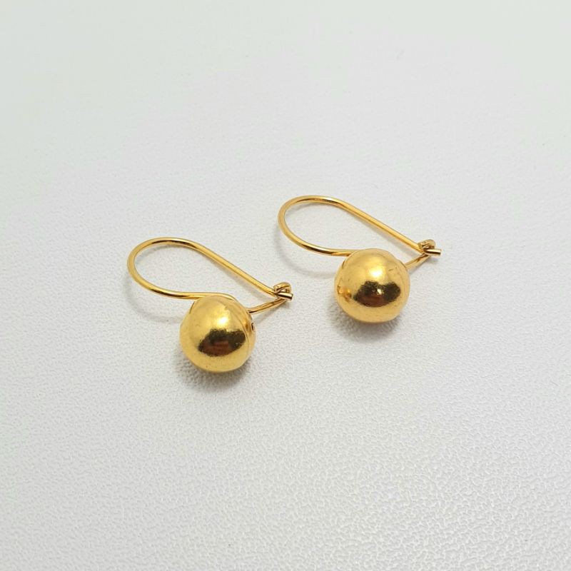 Jual Anting Desi Emas Muda Pentol Polos 1 Gram | Shopee Indonesia