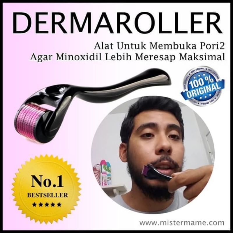 Jual dermaroller (pembuka pori pori rambut, brewok) minoxidil | Shopee ...