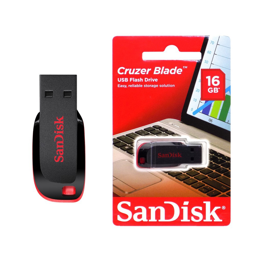Jual FLASHDISK SANDISK CRUZER BLADE USB 2.0 FLASH DRIVE ORIGINAL 8GB ...