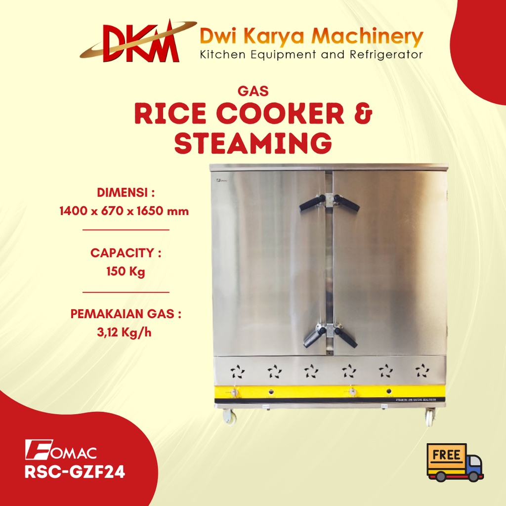 Jual Mesin penanak nasi/ Rice Steaming Cart Fomac RSC-GZF24 | Shopee Indonesia