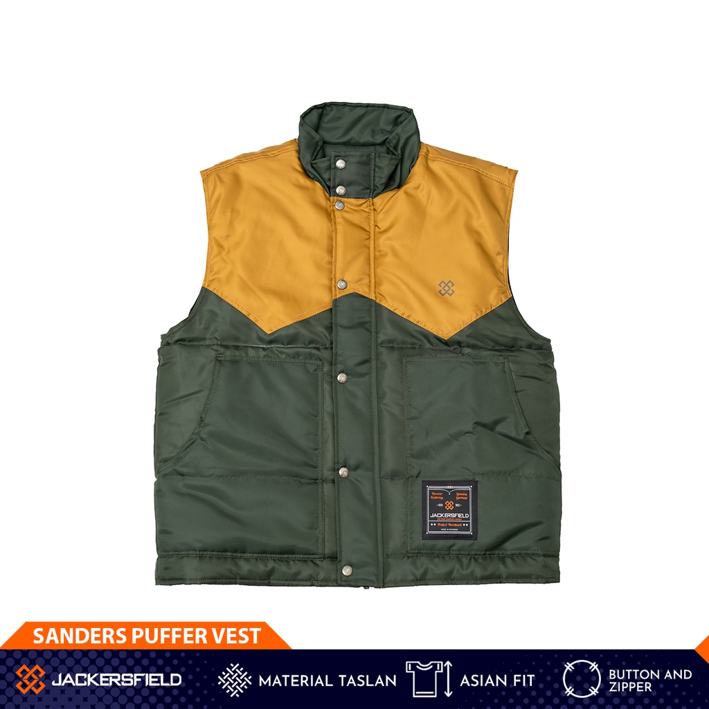 Jual Jackersfield Sanders Puffer Vest Juniper Rompi Parasut Pria Taslan | Shopee Indonesia