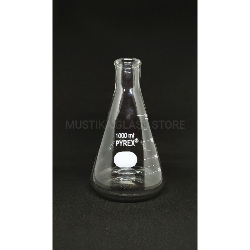 Jual Erlenmeyer flask 1000ml - 1000 ml pyrex | Shopee Indonesia