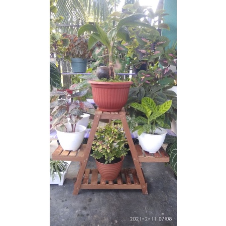 Jual RAK BUNGA DARI KAYU ULIN / TEMPAT BUNGA | Shopee Indonesia