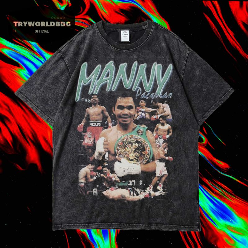 Jual TRYWORLDBDG OFFICIAL "MANNY PACQUIAO" KAOS OVERSIZED | KAOS WASHED ...