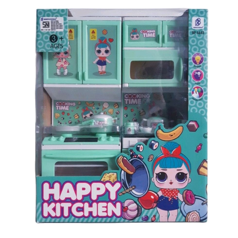 Jual PROMO MAINAN ANAK MASAK MASAKAN HAPPY KITCHEN SET RAK DAPUR ...