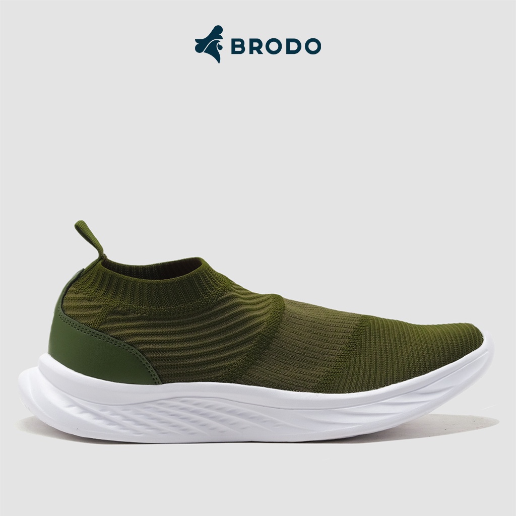 Jual BRODO - Sneakers Active Husher Olive WS | Shopee Indonesia