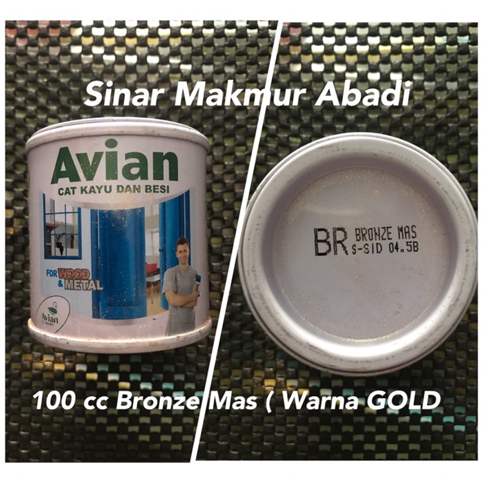 Jual Avian Cat Kayu Dan Besi 100 CC Kecil Warna Emas GOLD BRONZE ...