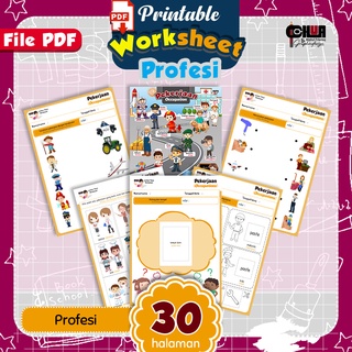 Jual Lembar Kerja Worksheet (file PDF) - Profesi / Pekerjaan | Shopee ...