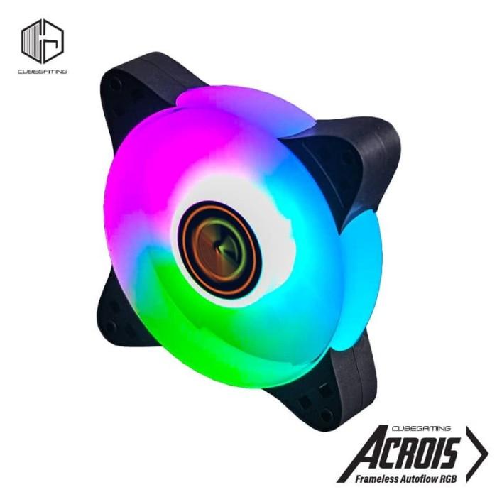 Jual CUBE GAMING ACROIS - Frameless FAN - RGB RAINBOW LED 12CM | Shopee ...