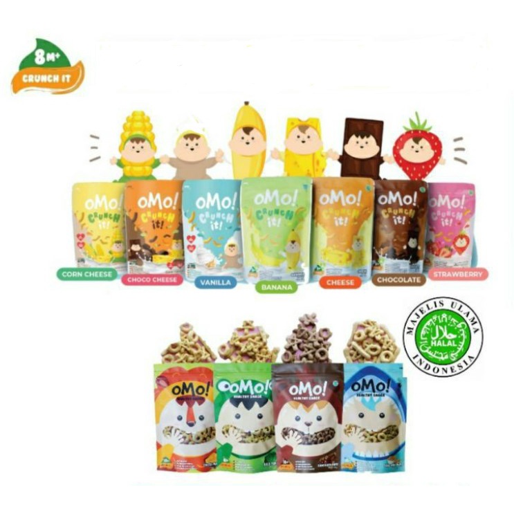Jual OMO Healthy Snack / OMO! Snack sehat / Omo crunchies / omo crunch ...