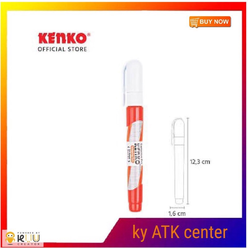 Jual Correction Pen Kenko Ke-301 Merah / Ex Cair ke 301 / Tipe X Fluid ...