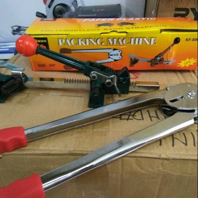 Jual Alat Packing Klem Peti Kayu Palet Kardus Manual Strapping Band ...