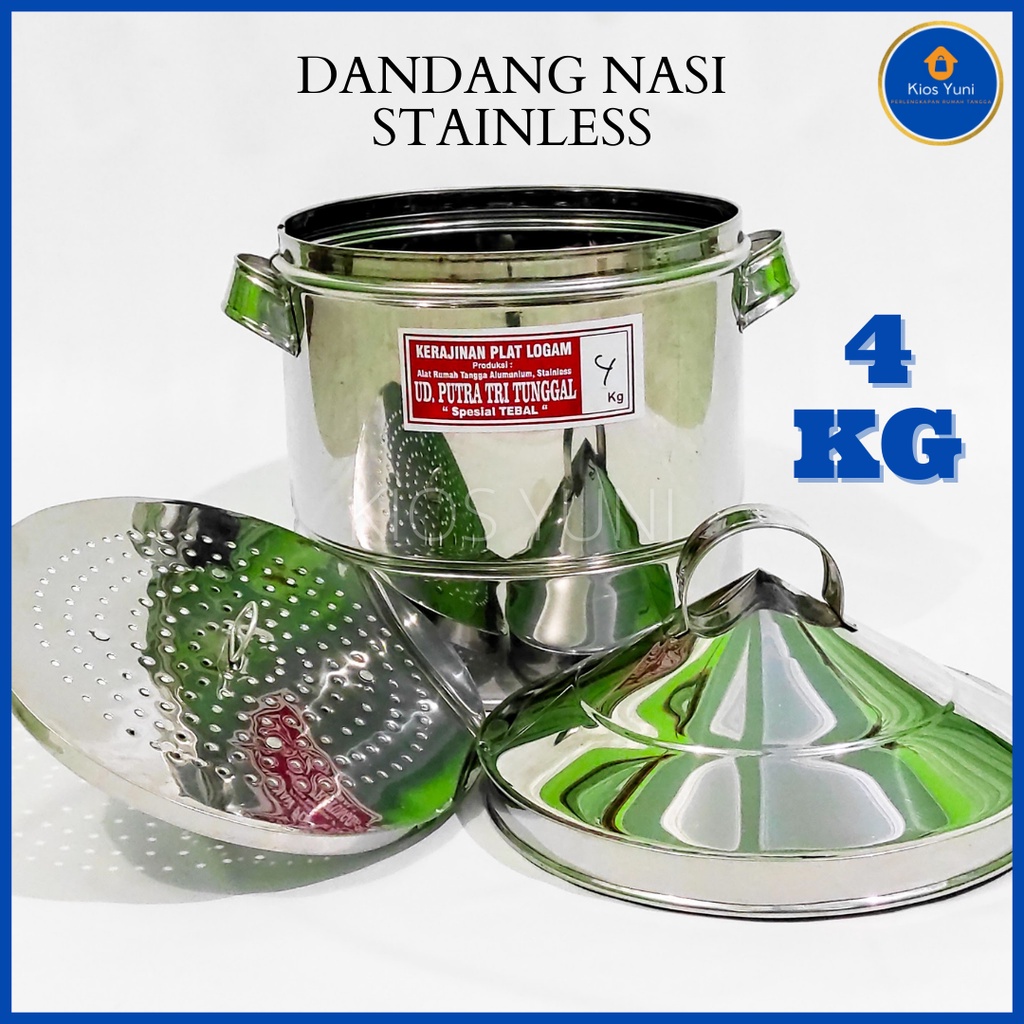 Jual Dandang Nasi Stainless 4 Kg / Dandang Kukusan / Dandang Besar ...