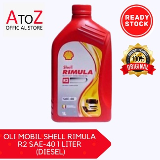 Jual OLI SHELL RIMULA R2 SAE-40 1L OLI MESIN MOBIL DIESEL SHELL RIMULA ...