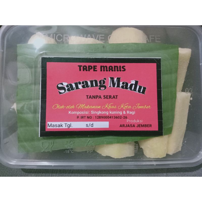 Jual tape manis singkong kuning tanpa serat sarang madu / tape murah ...