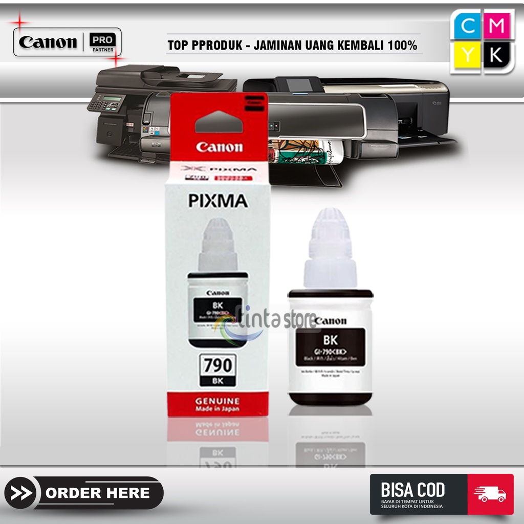 Jual Tinta printer canon pixma 790 BLACK SERIES G1010 G2010 G1000 G2000 ...