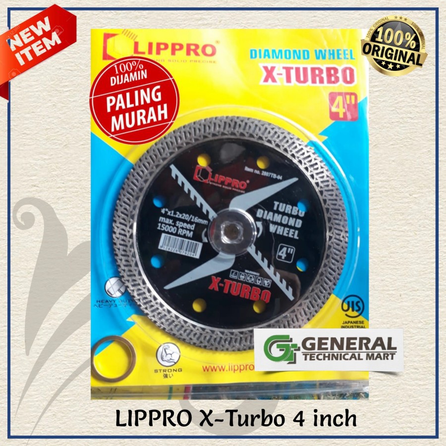 Jual LIPPRO X-Turbo Diamond Wheel Net 4 Inch - Mata Pisau Potong Granit ...
