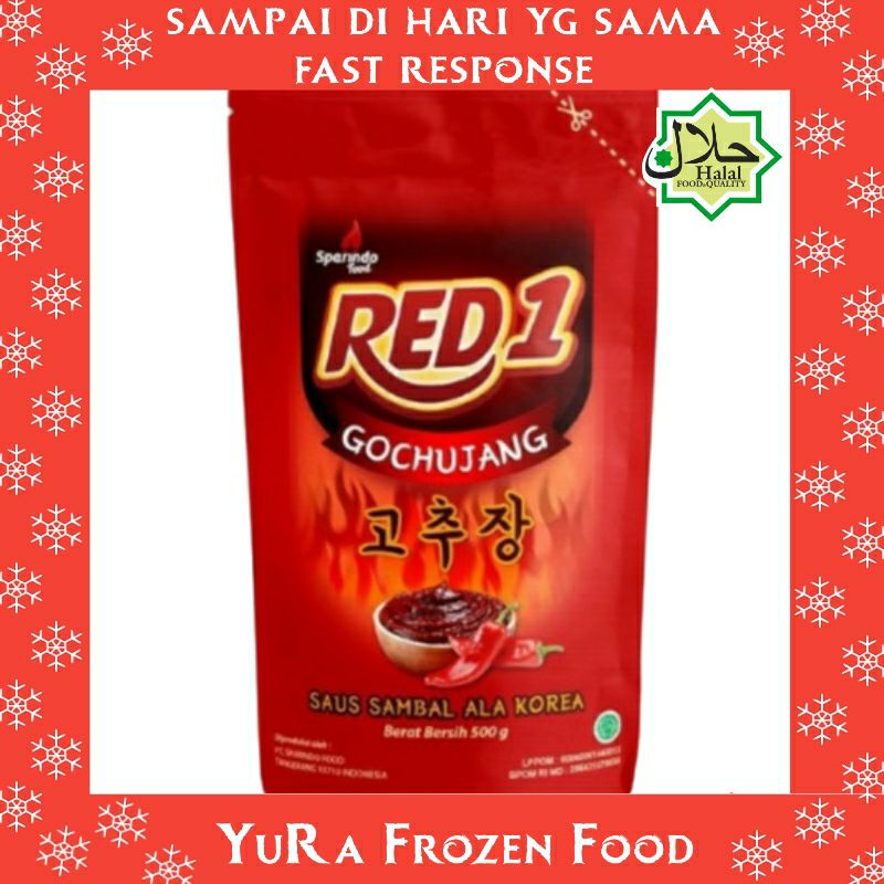 Jual RED 1 Saus Sambal Gochujang 500 gr Saos Pouch | Shopee Indonesia