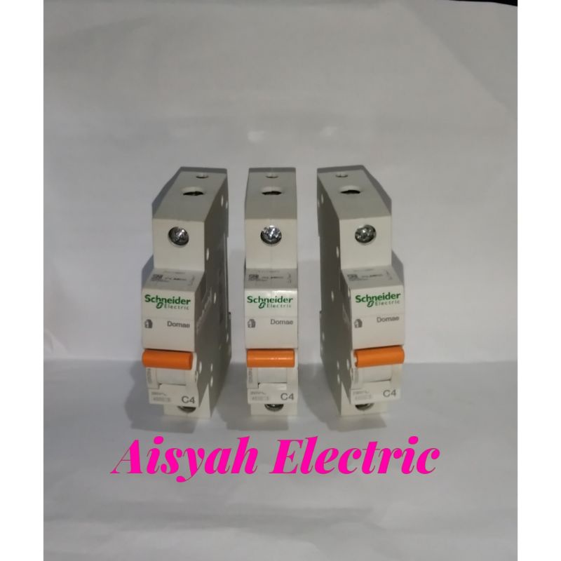 Jual MCB DOMAE 4A 1P SCHNEIDER ORIGINAL | Shopee Indonesia
