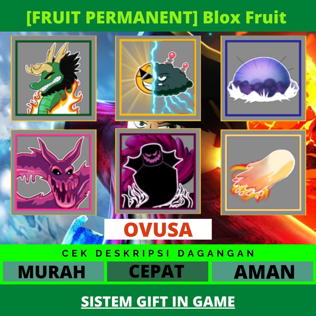Jual [FRUIT] Blox Fruit ROBLOX Dragon Fruit Dough Fruit Control Fruit ...