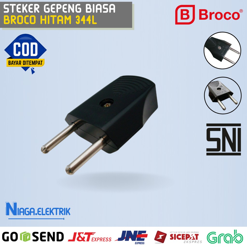 Jual steker cocolok colokan model pipih gepeng kecil steker listrik ...