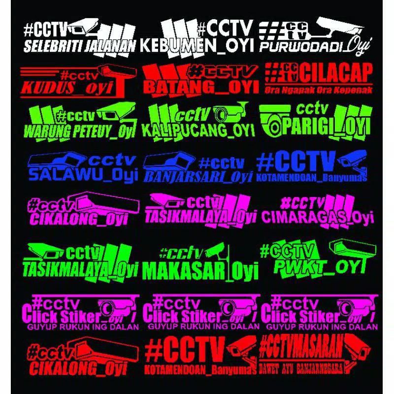 Jual STICKER CUTTING CCTV TRUK /pick up TERBARU | Shopee Indonesia