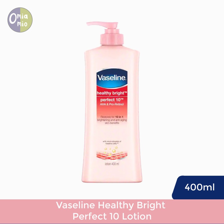 Jual Vaseline Healthy Bright Perfect 10 Lotion 400ml | Shopee Indonesia