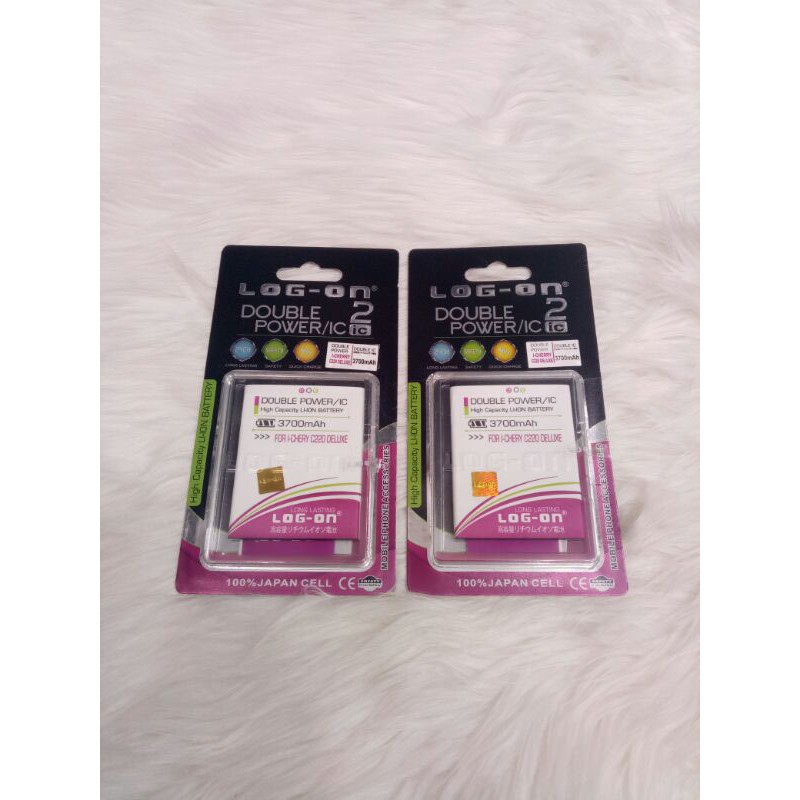 Jual BAT BATT BATERAI BATTERY BT LOG ON DOUBLE POWER I-CHERY C220 DELUXE 3700MAH | Shopee Indonesia