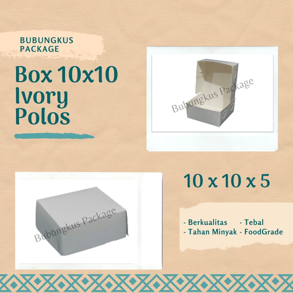 Jual Box 10x10 100pcs / Box Takoyaki / Box Dimsum / Box Kue Cubit / Box ...
